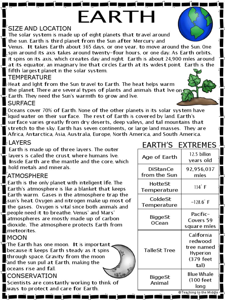 Earth'S Extremes: Size and Location | PDF | Earth | Atmosphere