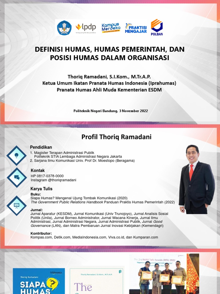 Definisi dan Posisi Humas Pemerintah | PDF