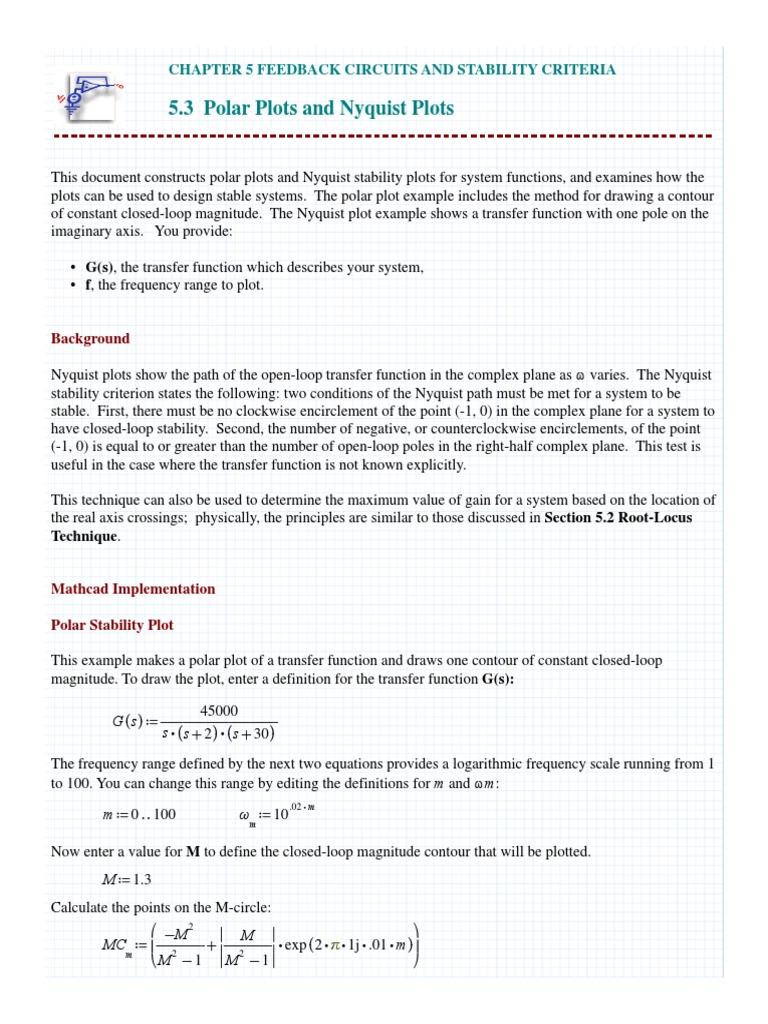 5.3 Polar Plots and Nyquist Plots | Download Free PDF | Computer Science | Mathematics