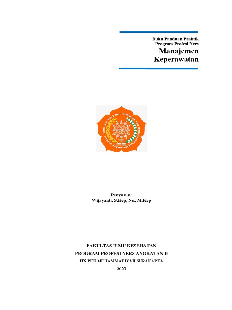 2023 - Panduan Stase Manajemen Keperawatan | PDF