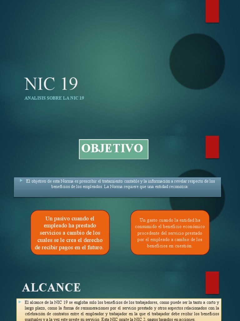 Analisis - NIC 19 | PDF | Salario | Contabilidad