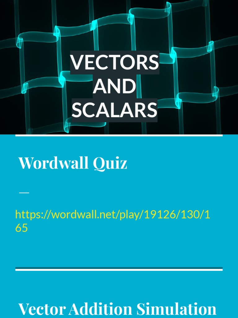 VECTORS and SCALARS | PDF | Euclidean Vector | Force
