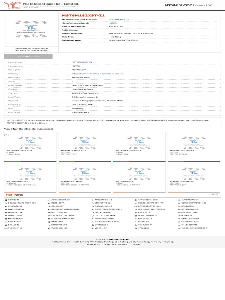 MST6M182XST Z1 | PDF | Electronics