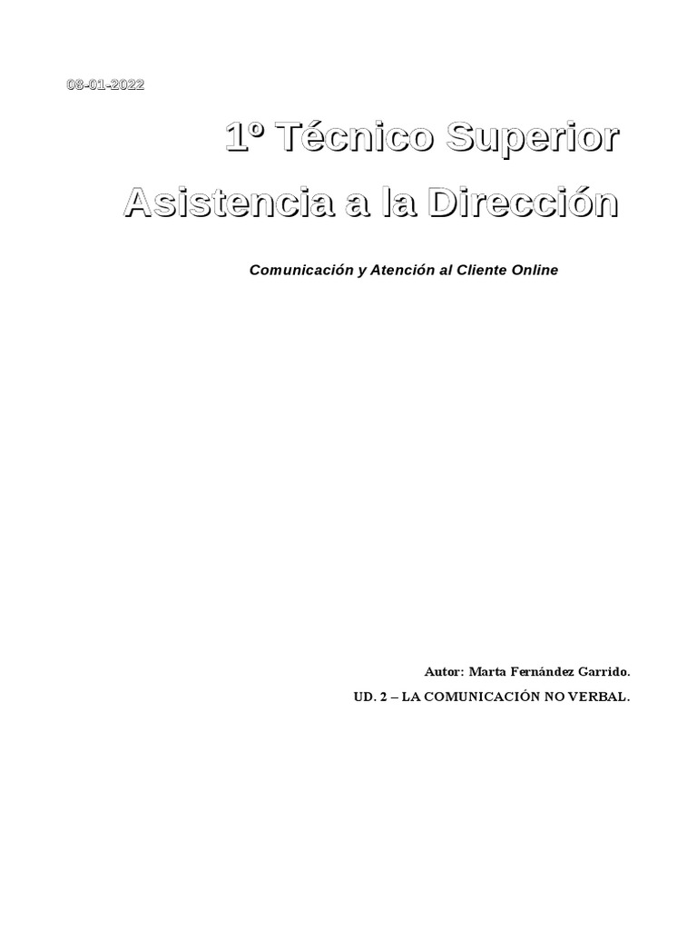 Caso Practico - Ud.4 | PDF | Comunicación | Comunicación no verbal