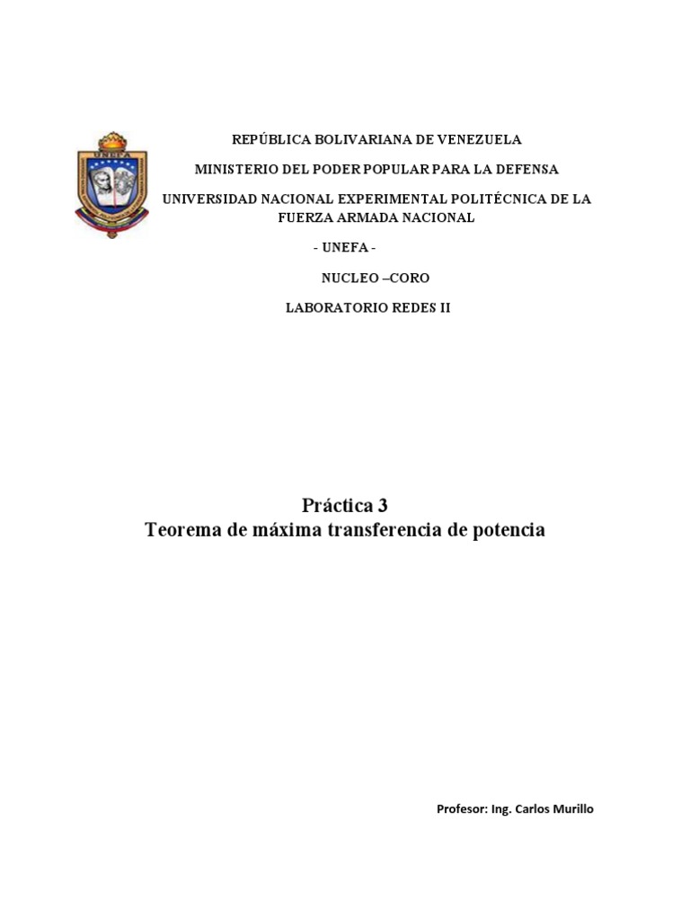Laboratorio Redes II | PDF | Resistor | Resistencia Eléctrica y Conductancia