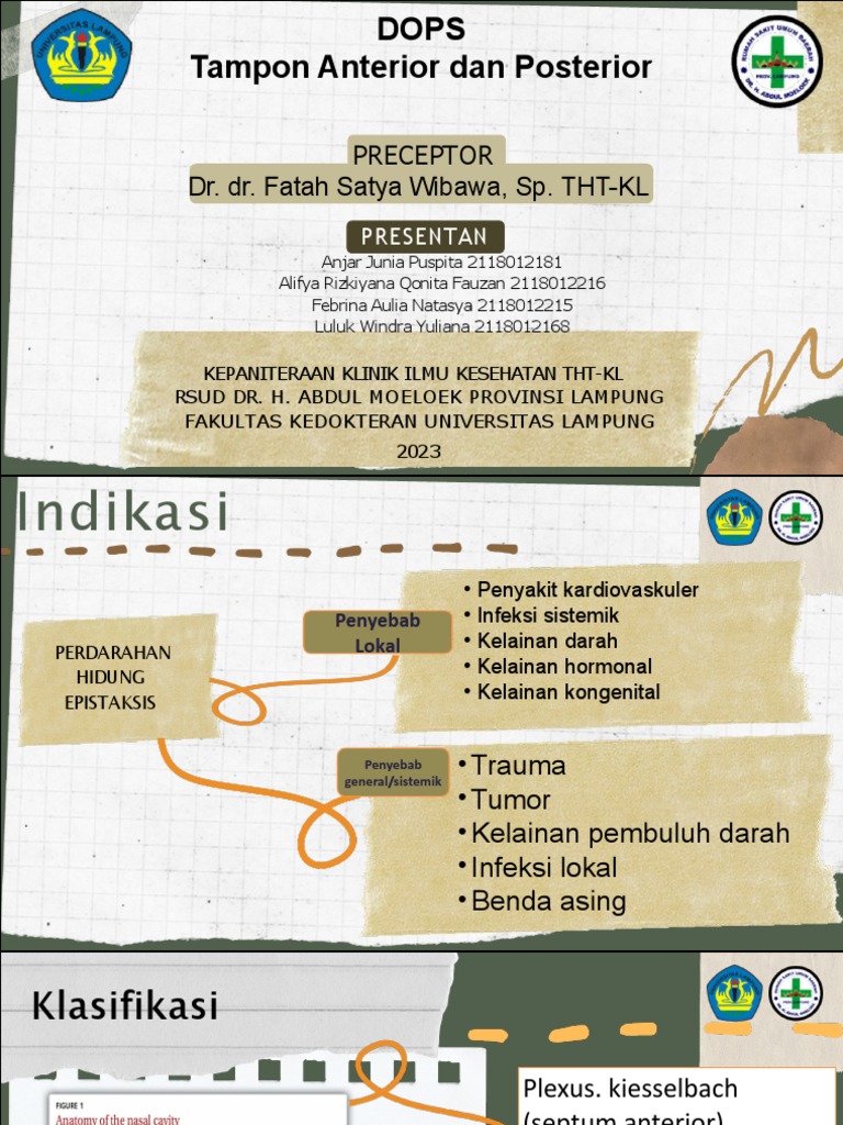 Dops Tampon Dops Anteroposterior - Dr. Fatah S Wibawa | PDF