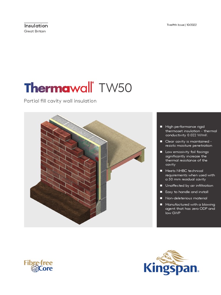 Kingspan Thermawall Tw50 Brochure En Gb Pdf Building Insulation
