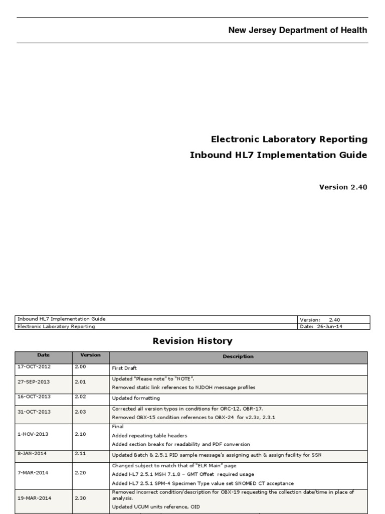 NJ New Jersey Department of Health | PDF