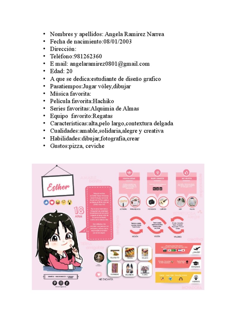 Informacion de Infografia Autografia | PDF