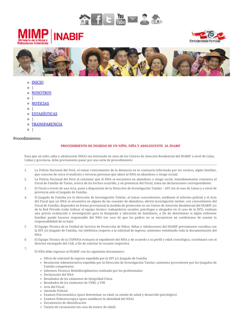 Bienvenidos A Inabif - Programa Integral Nacional para El Bienestar ...