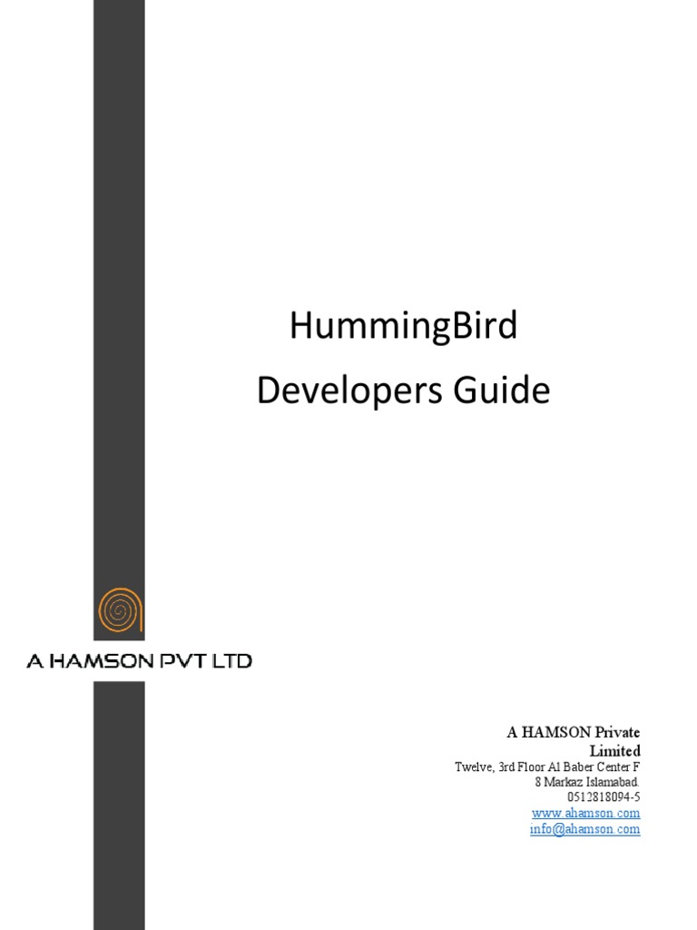 Hummingbird Dev Guide | PDF | Radius | Database Index Hummingbird Dev Guide | PDF | Radius | Database Index