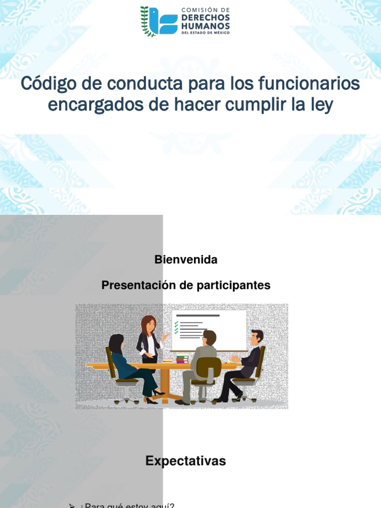 Codigo de Conducta para Funcionarios Encargados de Hacer Cumplir La Ley | PDF | Corrupción ...