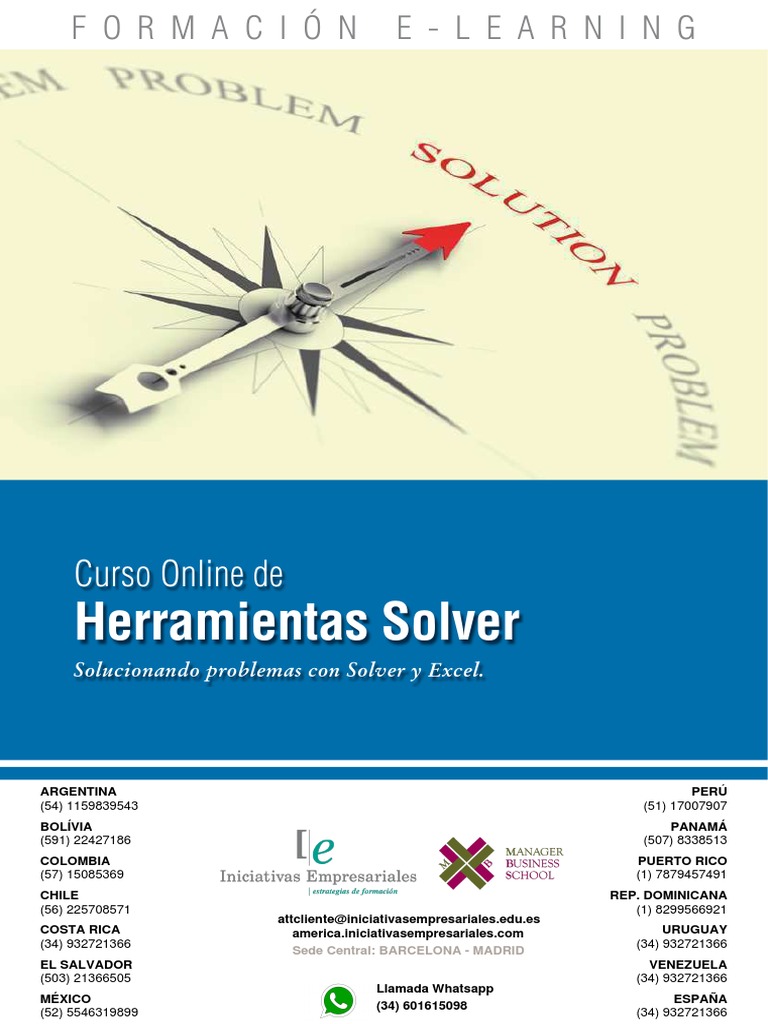 Herramientas Solver | PDF | Toma de decisiones | Microsoft Excel