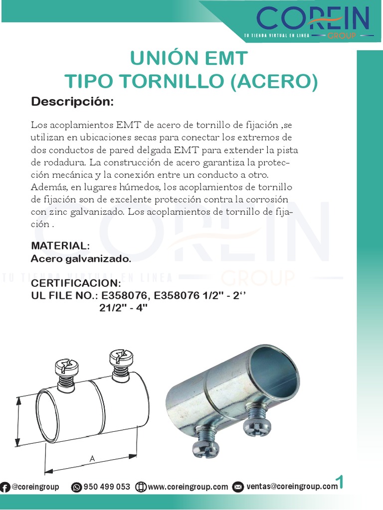 Union Conduit Emt | PDF