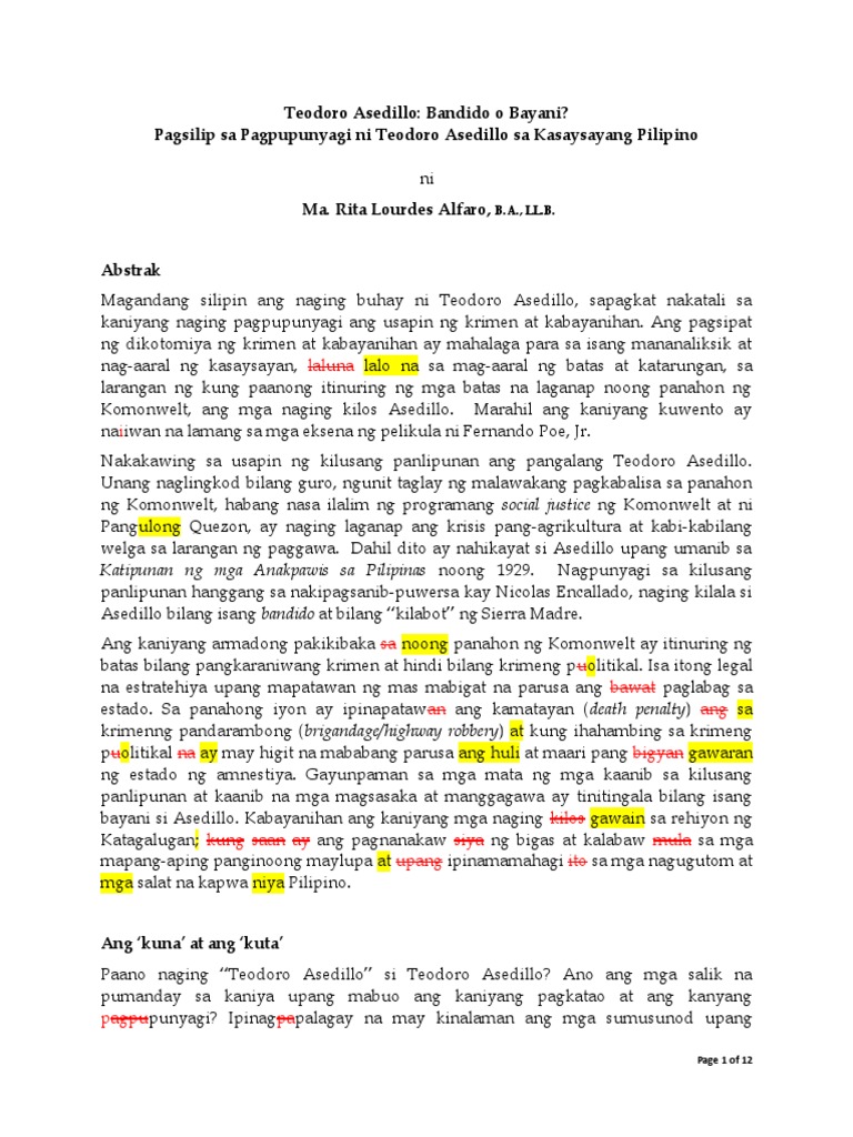 Alfaro Teodoro Asedillo Adhika | PDF