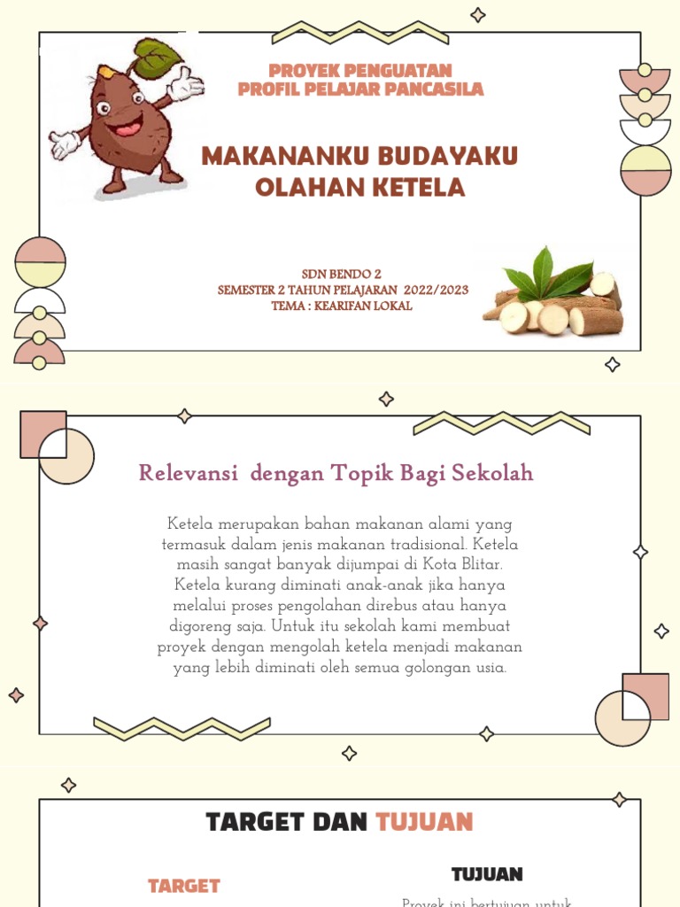Proyek Olahan Ketela Tradisional | PDF