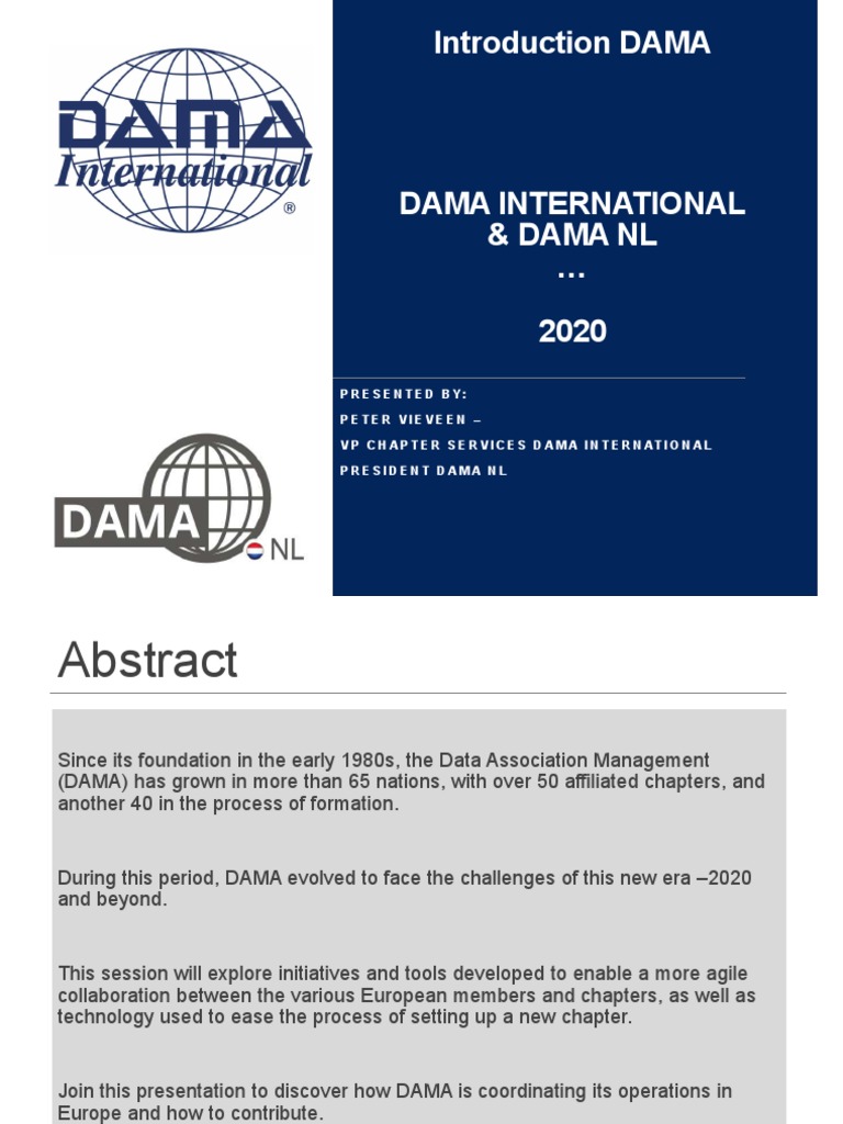 DAMA NL Introduction | Download Free PDF | Data | Business Intelligence