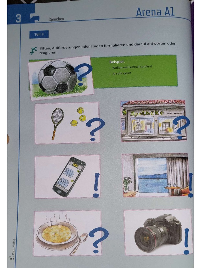 Mündliche Prüfung Arena A1 Lektion 3 | PDF