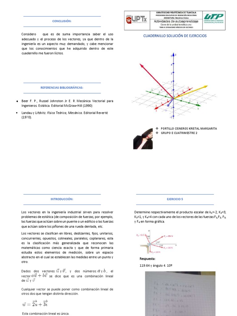 Mec Cua Conclusión | PDF | Vector Euclidiano | Matemáticas