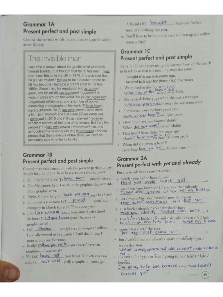 Unit 4 - Workbook - Global Intermediate | PDF