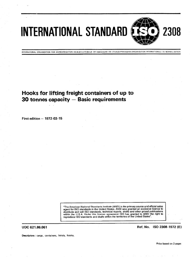 Iso 2308-1972 | PDF