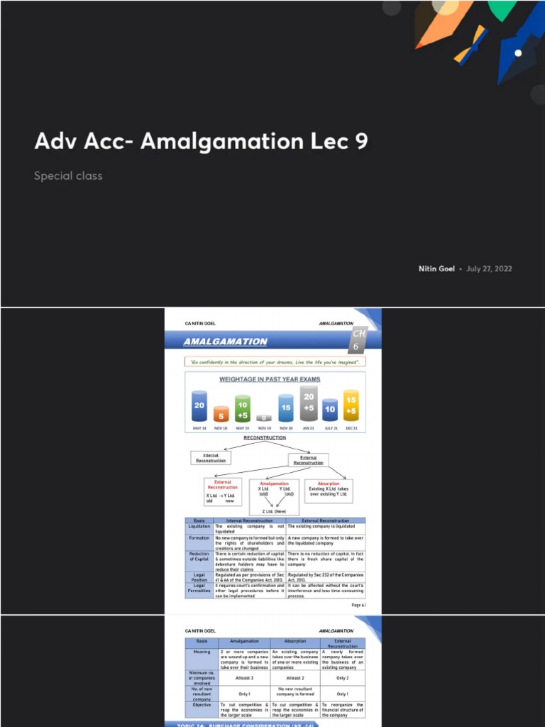 Amalgamation Notes and Questions | PDF
