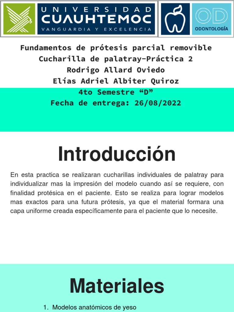 Practica 2 PPR | PDF | Dentadura postiza