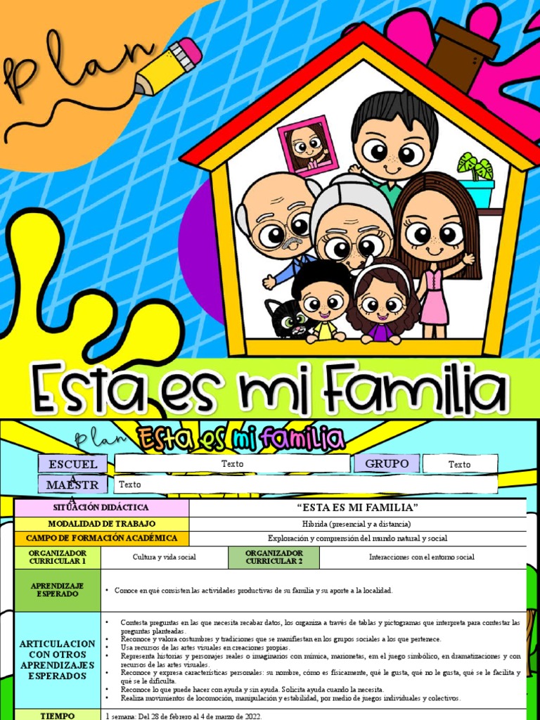 Actividades Familiares para Niños | PDF | Salón de clases | Aprendizaje