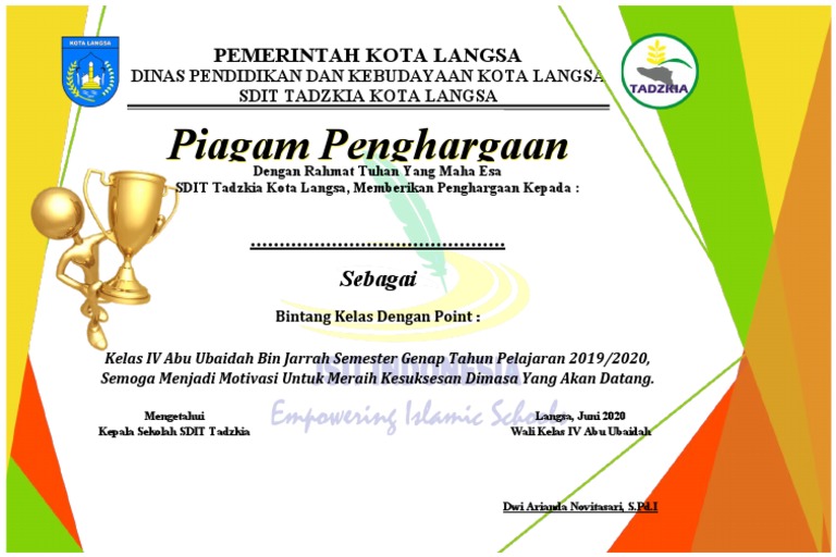 Piagam Penghargaan 5 | PDF