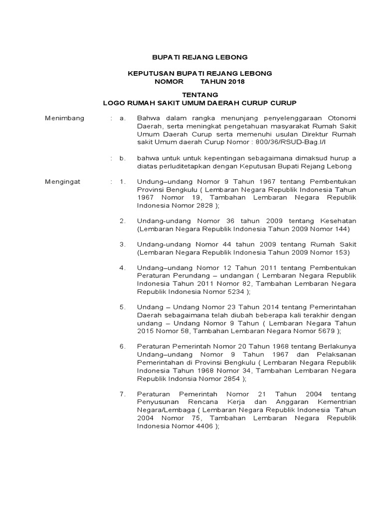 Draf Logo RSUD Curup | PDF