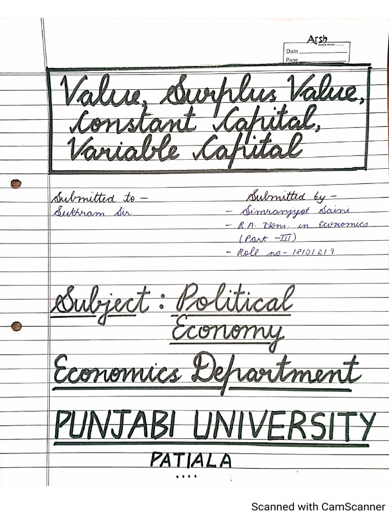 Class Notes Political Economy | PDF