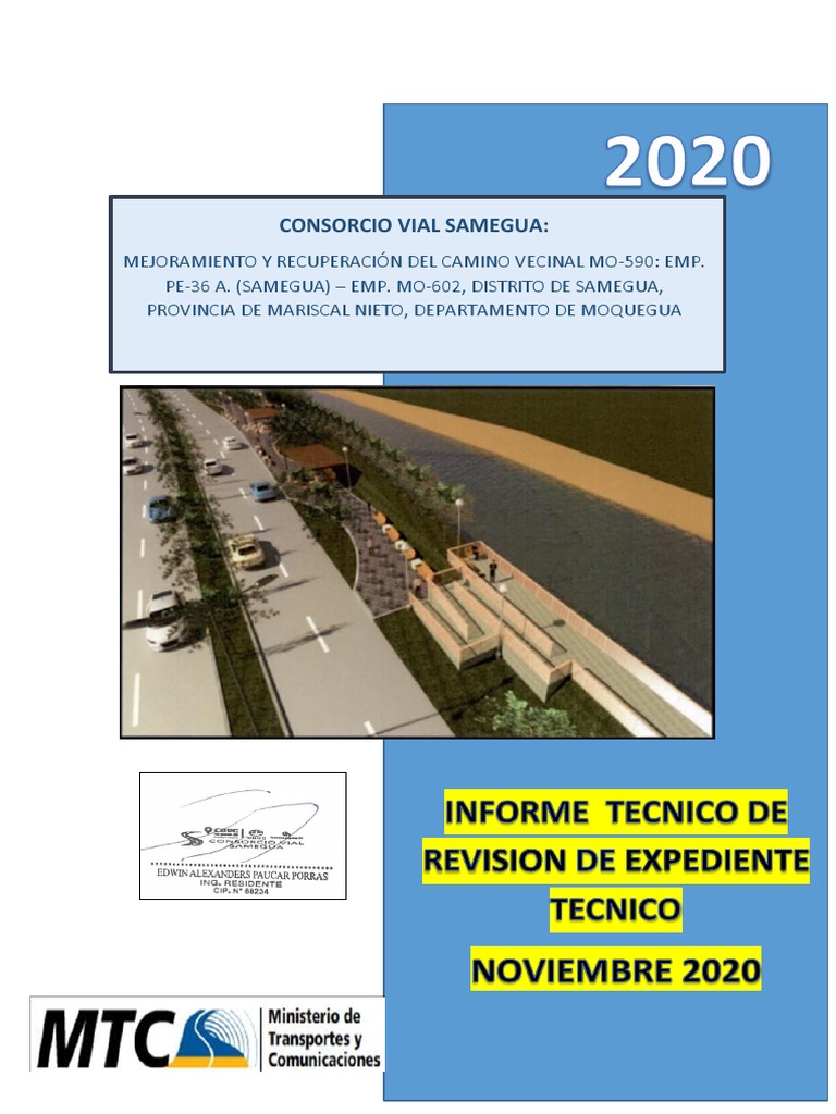 Informe Tecnico de Revision de Expediente Tecnico | PDF | Lima | La ...