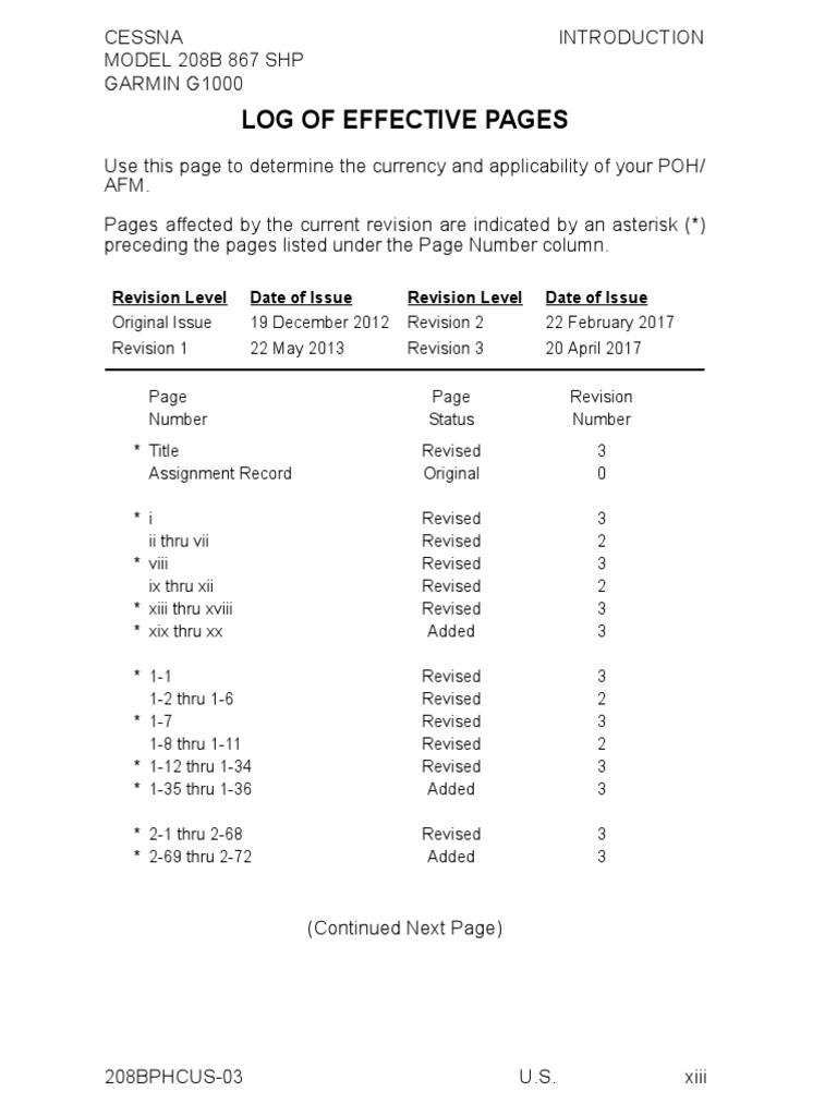 Log of Effective Pages | PDF