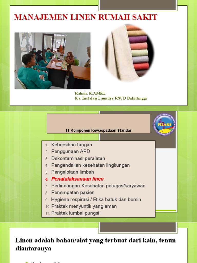 Manajemen Linen Rumah Sakit | PDF