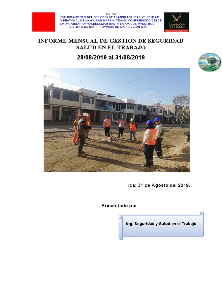 Informe de SST Doble Via Guadalupe - Alamo 1 | PDF