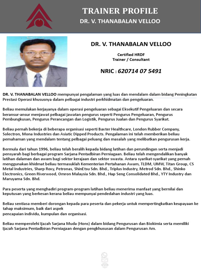 DR Thanabalan | PDF