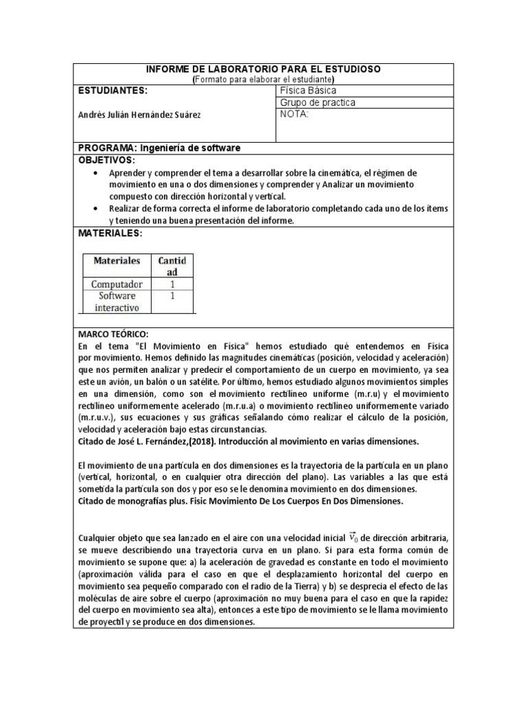 Formato para Laboratorio para Física Docx (1) - 1 | PDF