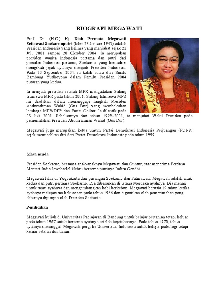 Biografi Megawati | PDF