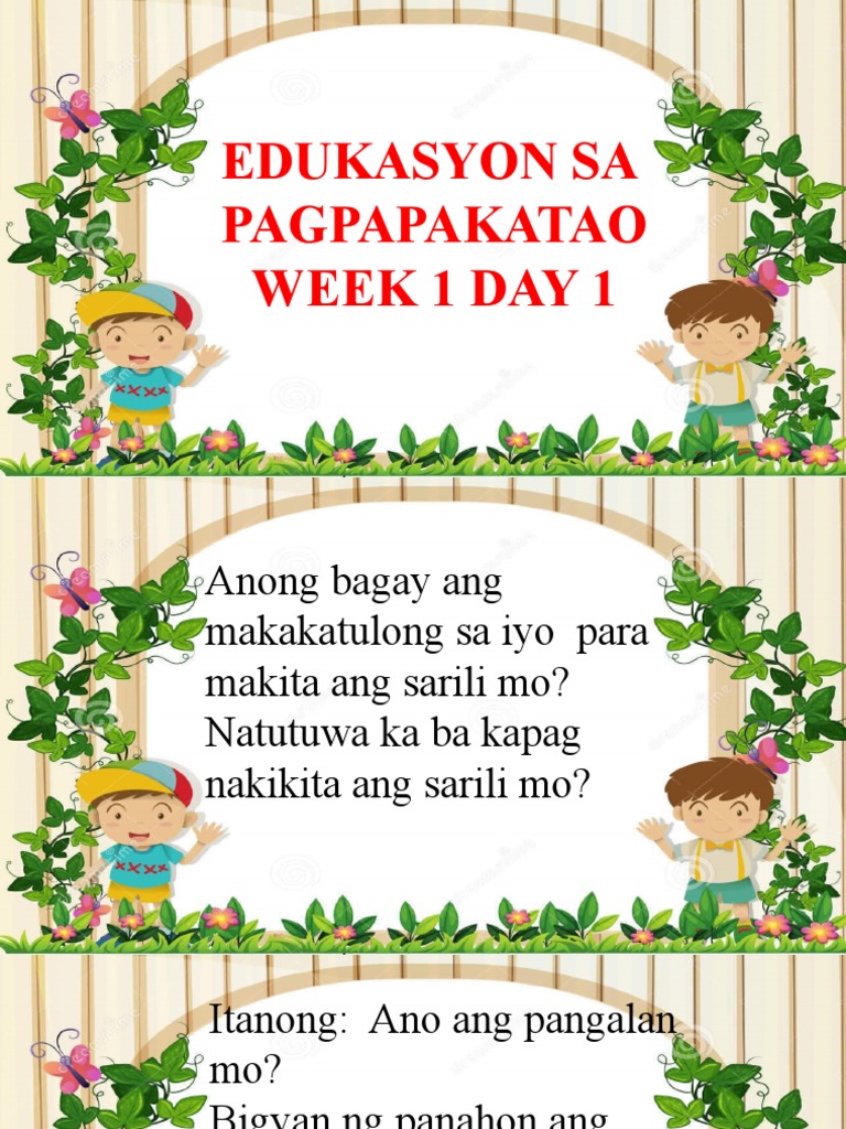 WEEK 1 ESP Day 1 5 | PDF