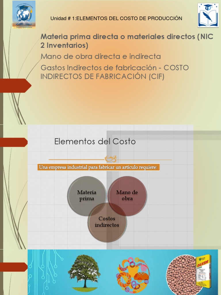 Tema 5 Elementos Del Costo Materia Prima y Mano de Obra DIRECTA | PDF