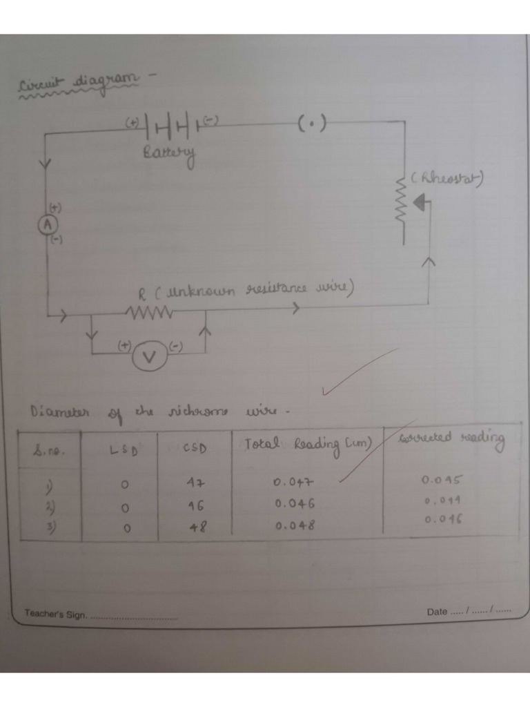 Experiment 1 To Determine Resistivity of Two Wires | PDF