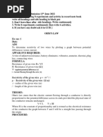 Class 12 Physics Lab Manual 2025-26 | PDF | Voltage | P–N Junction