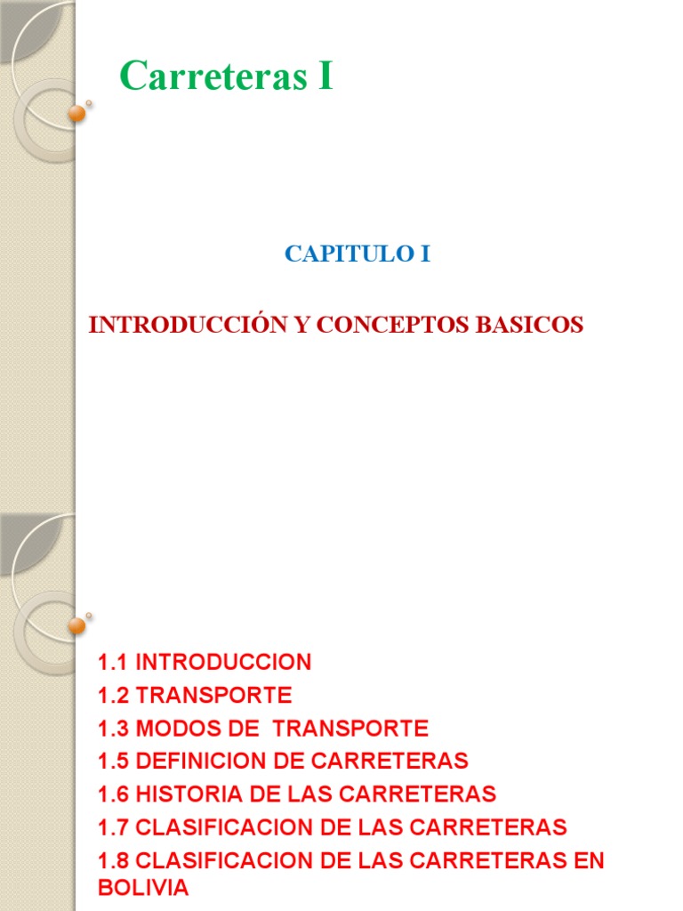 Cap I Introduccion y Conceptos Basicos | PDF | Transporte | Transporte Intermodal de Carga