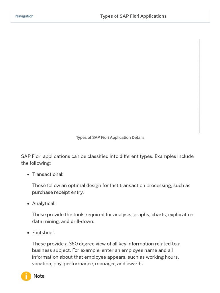 2.4 SAP FIORI - Types of SAP Fiori Applications | PDF