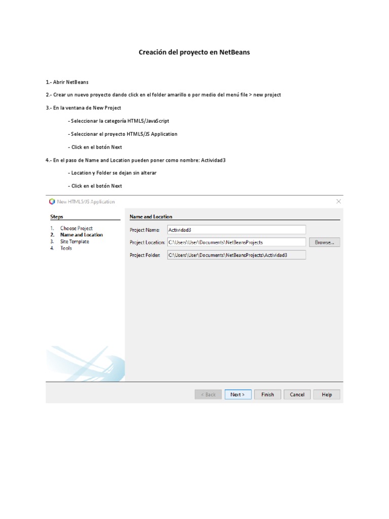 Crear Formulario en NetBeans HTML5 | PDF