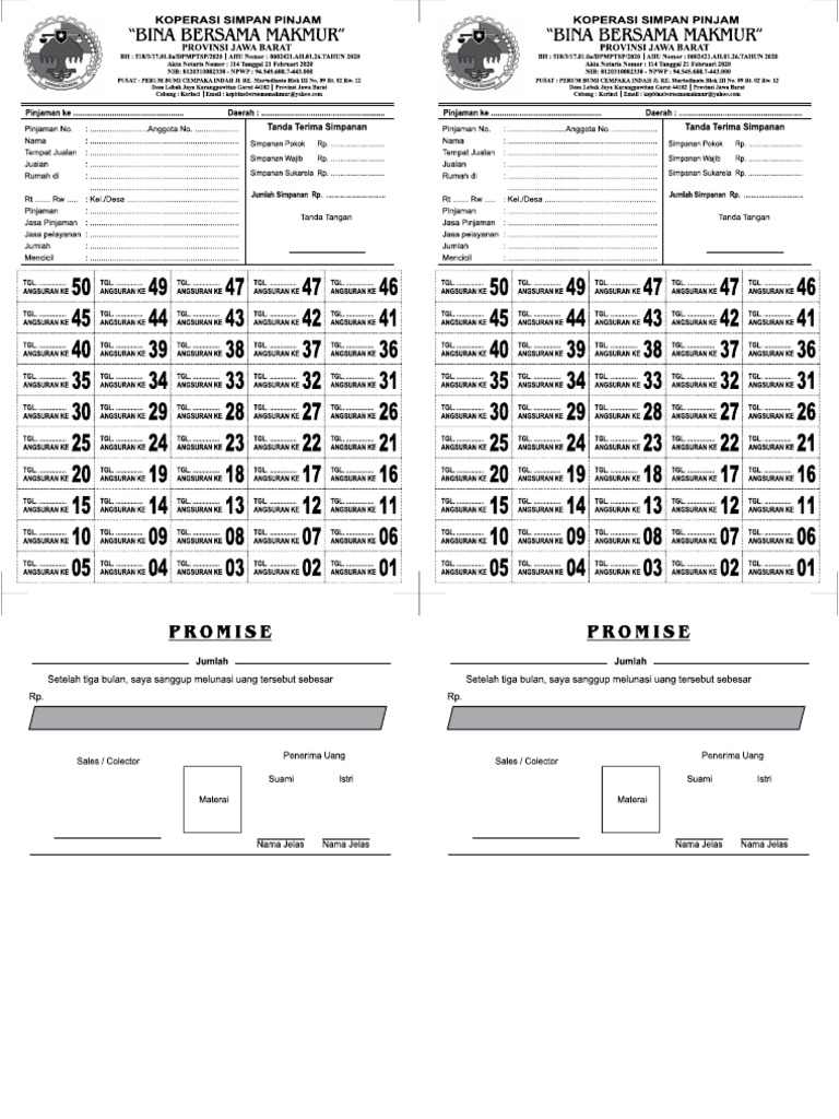 Blangko 2 Sisi | PDF