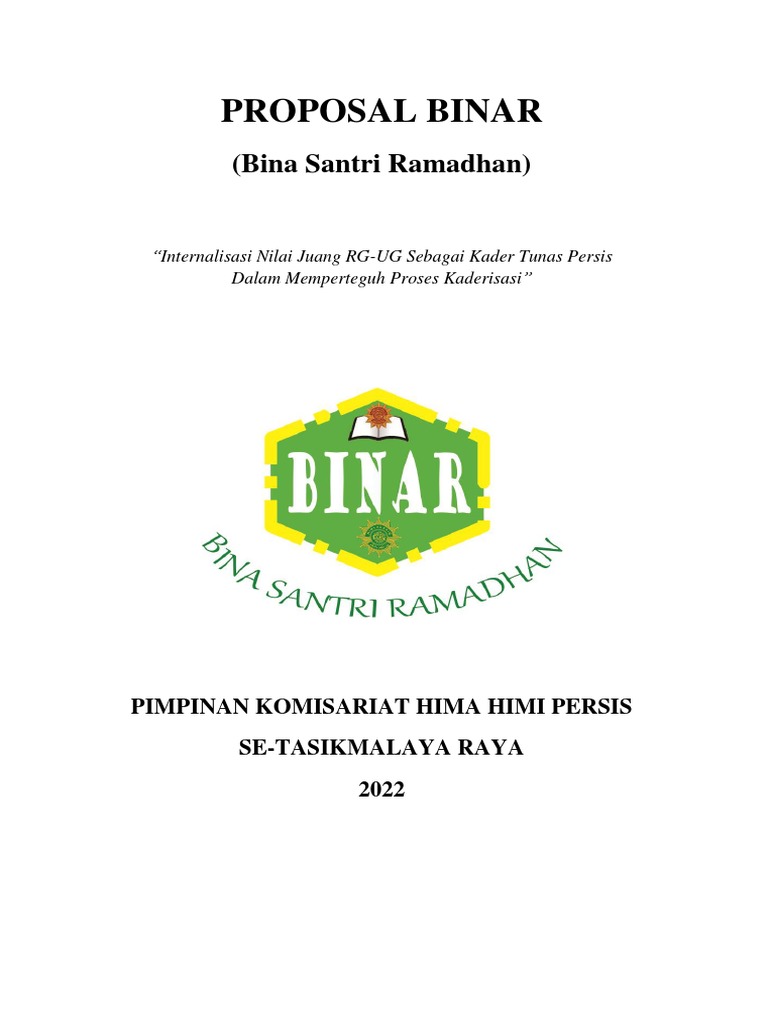 Proposal Binar 2022 | PDF