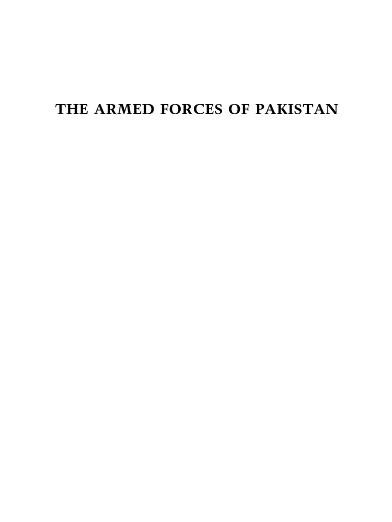 (Armed Forces of Asia) Pervaiz Iqbal Cheema - The Armed Forces of Pakistan-Roundhouse Publishing ...