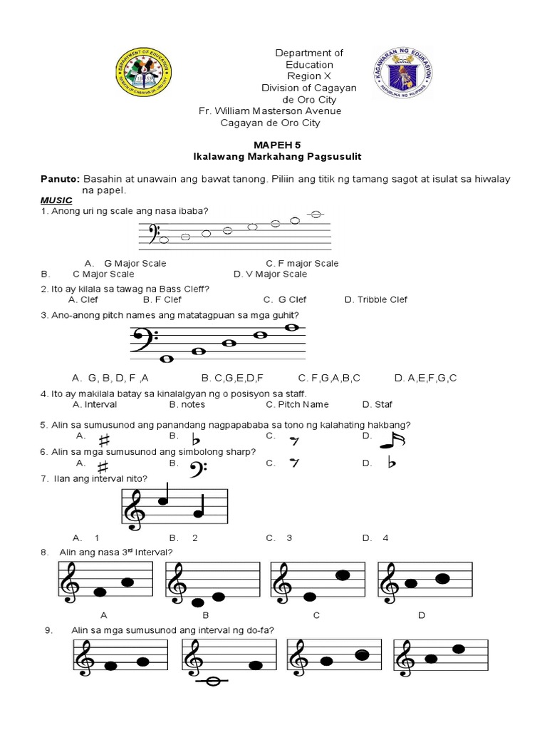 MAPEH 5-2ND-QUARTER-DIVISION-UNI2023-Edited | PDF
