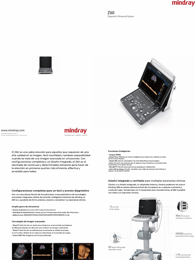 2020 MINDRAY Z60 Specs | PDF
